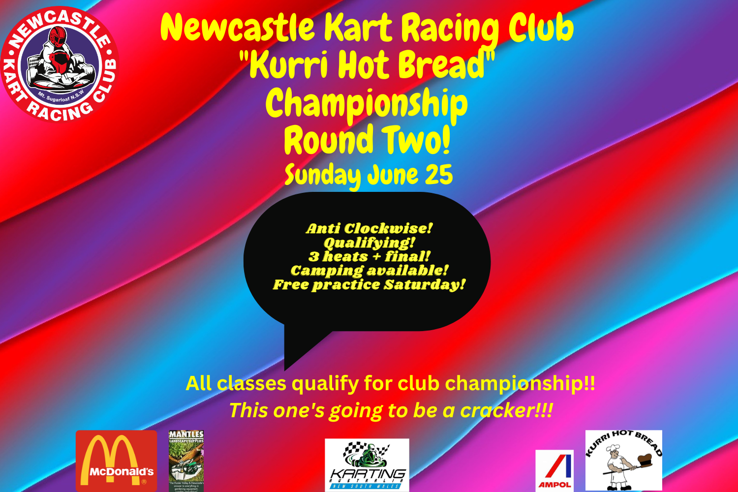 "KURRIE HOT BREAD" - NKRC CLUB CHAMPIONSHIP RND 2 - SUN 25/6 - Karting ...